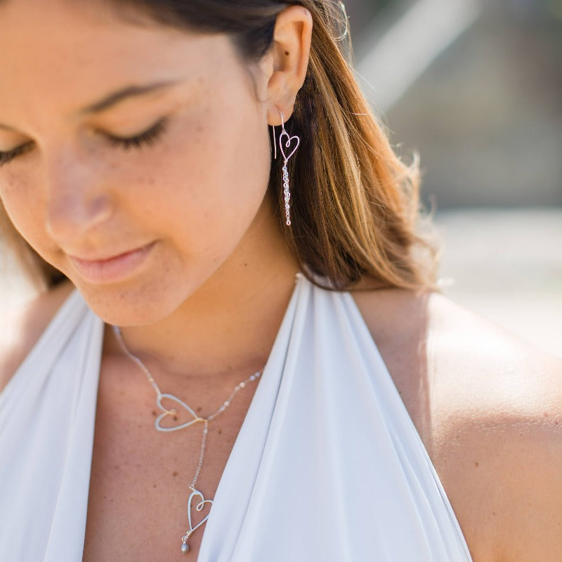 2 Sliding Hearts Necklace – Beth Jewelry