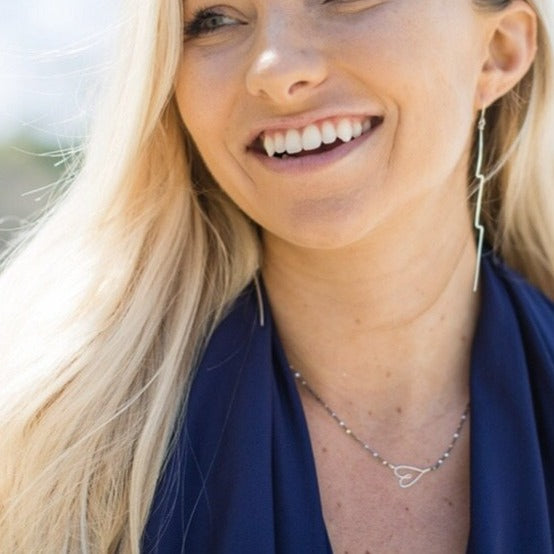 Oxidized Tiny Heart Necklace – Beth Jewelry