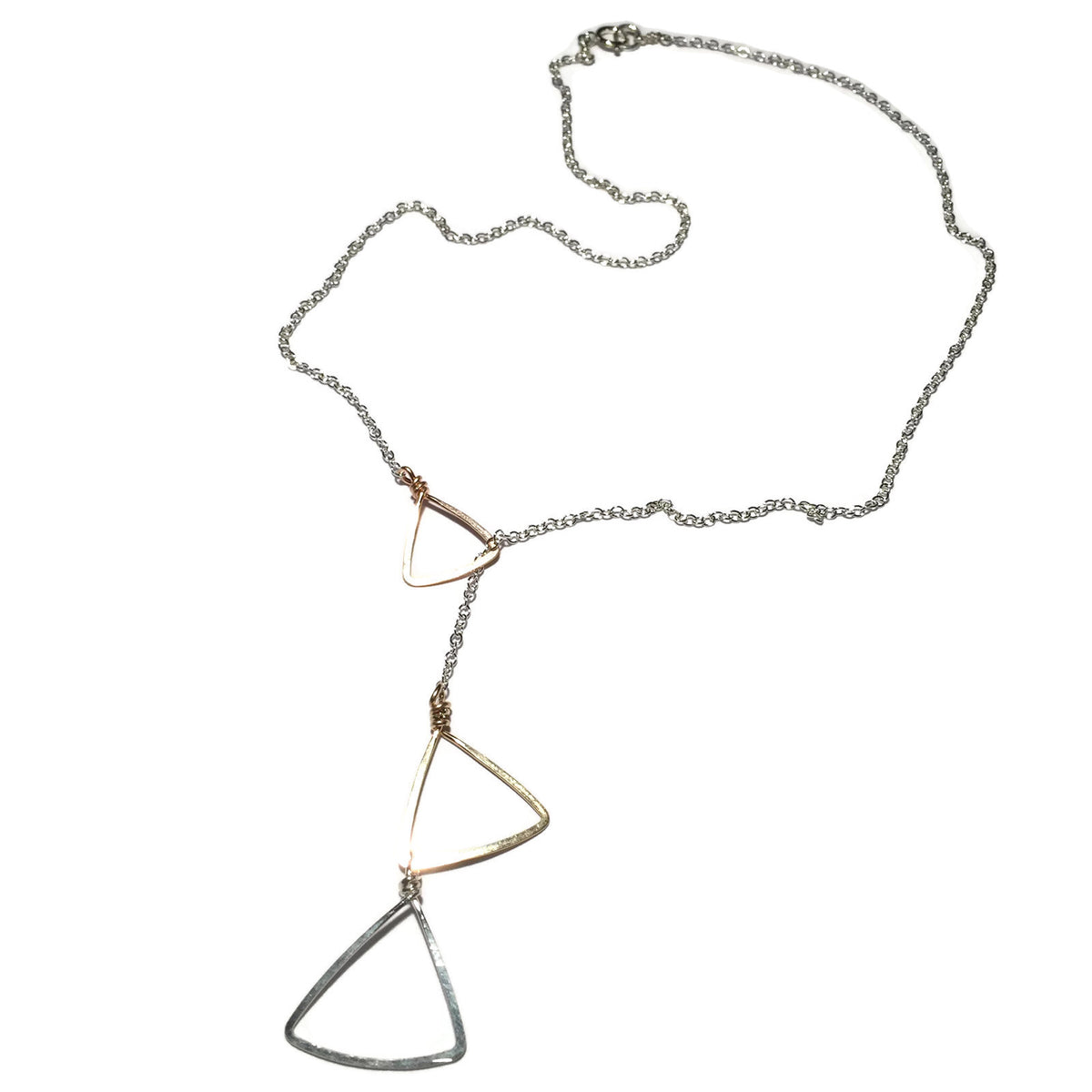Sliding Triangles Necklace, Beth Jewelry